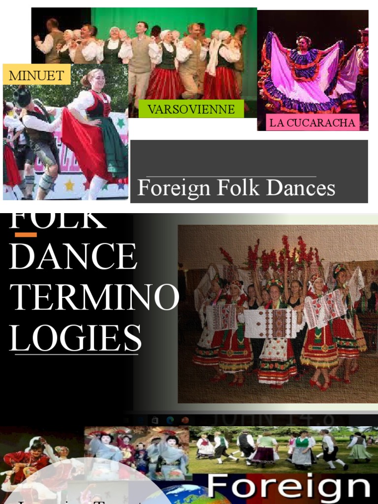Foreign Folk Dance Terminologies | PDF | Dances | Ballroom Dance