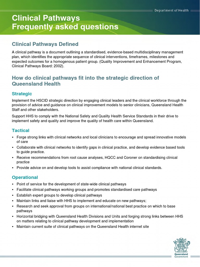 pathway-faq | PDF | Evidence Based Medicine | Medical Record