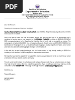 Request Letter For School Beautification | PDF | Behavior Modification ...