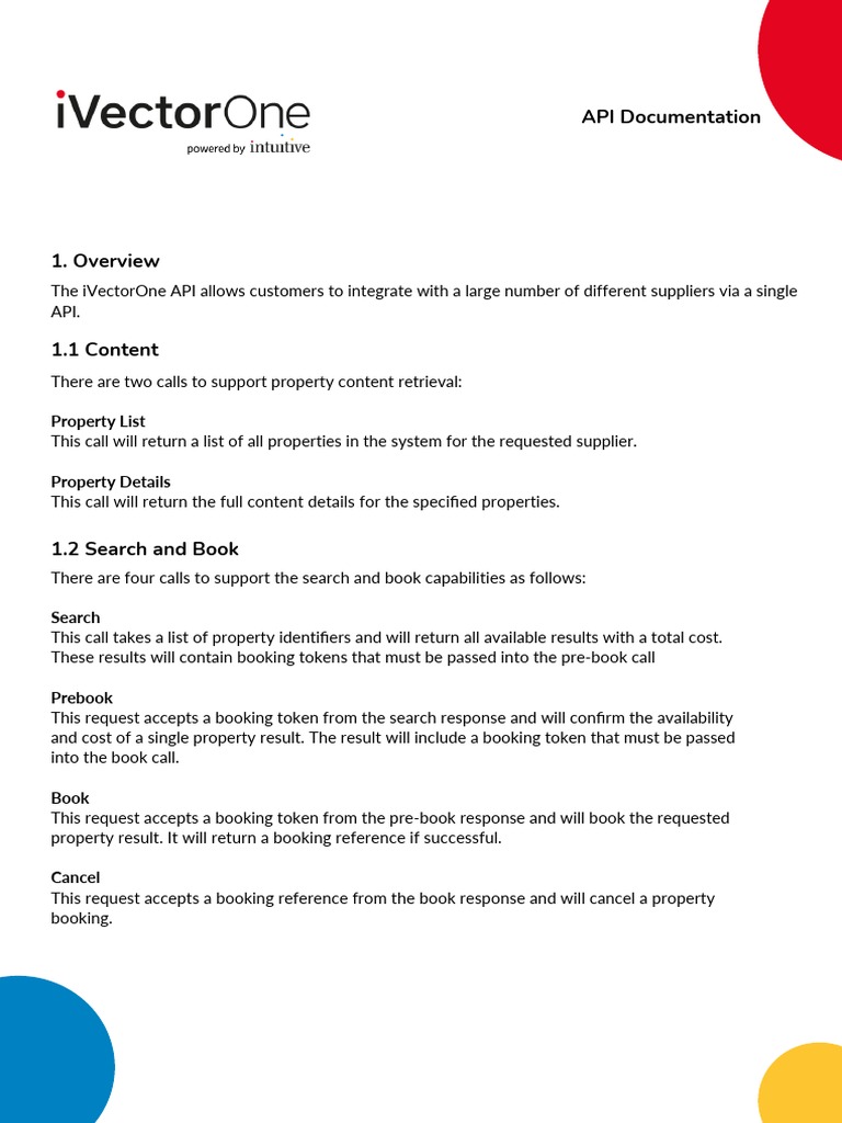 Overview: API Documentation | PDF | Hypertext Transfer Protocol | Representational State Transfer