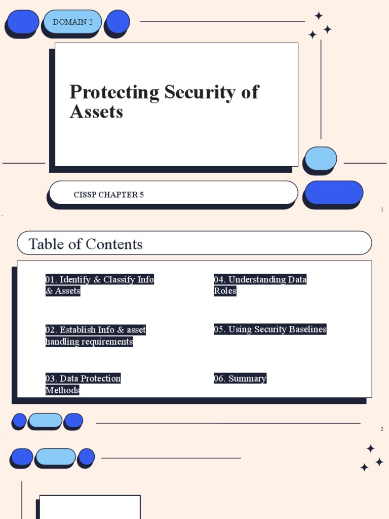 Protecting Security of Assets: Domain 2 | PDF | Classified Information | Encryption