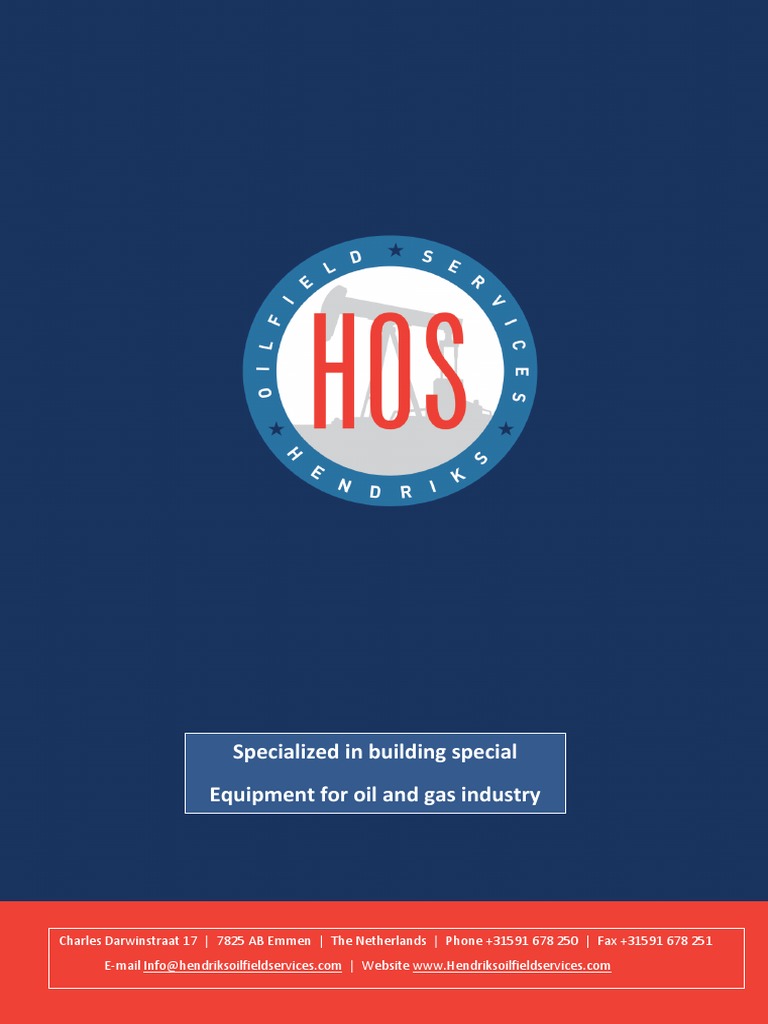 Hendriks Oilfield Services Brochure Complete | PDF | Valve | Pump