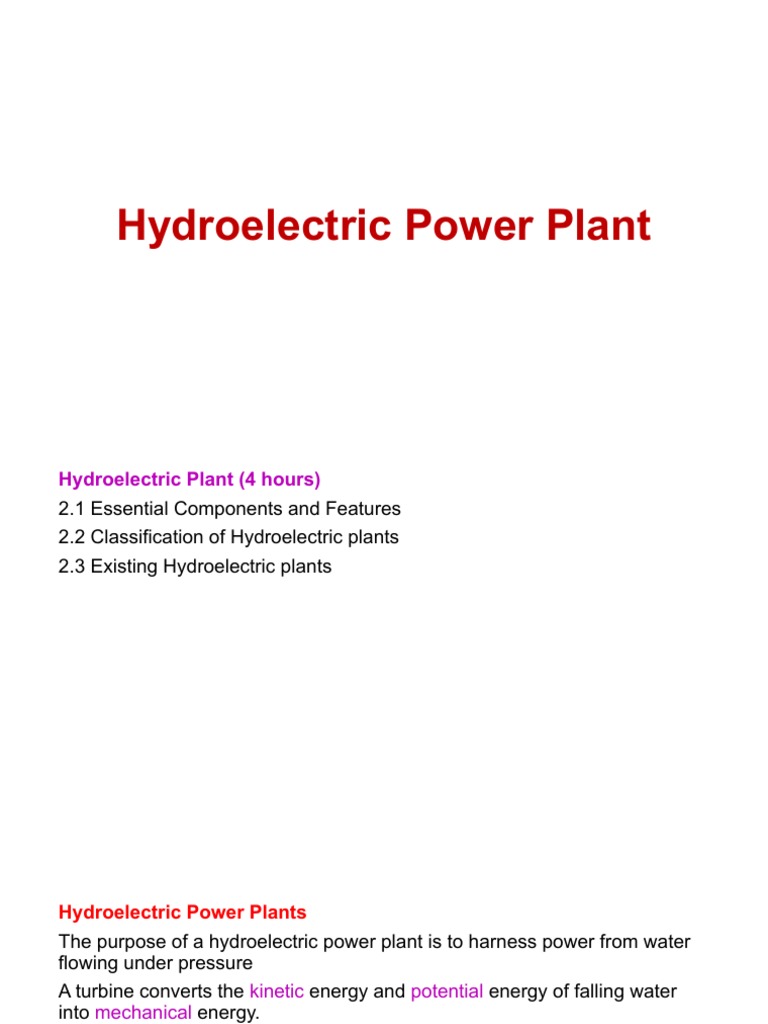 2. Hydroelectric Powerplant | PDF | Hydroelectricity | Spillway