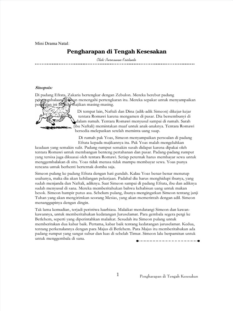 Dokumen - Tips Drama Pengharapan Di Tengah Kesesakan Oleh Purnawan Kristanto | PDF