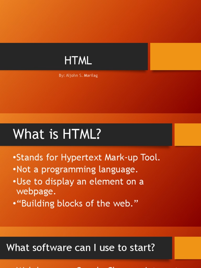 Lesson 2, HTML | PDF | Html | Html Element Lesson 2, HTML | PDF | Html | Html Element