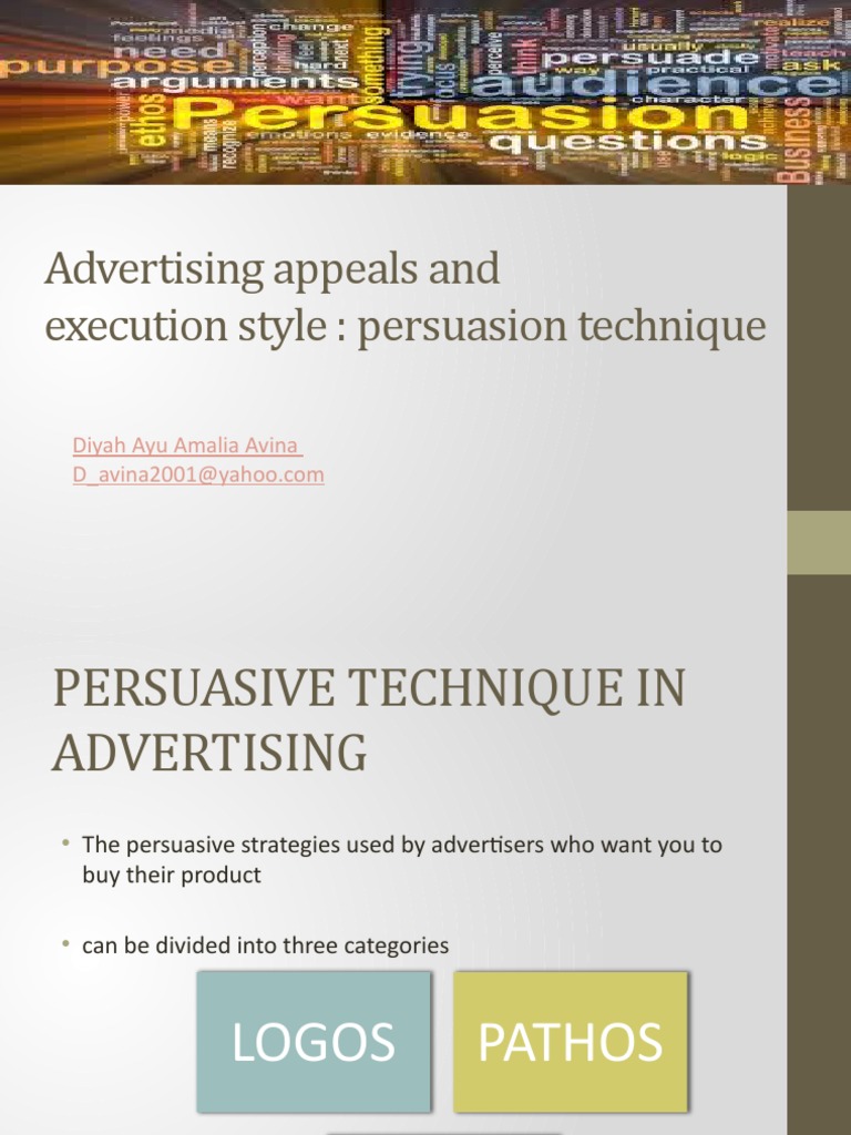 Persuasive Techniques in Advertising: An Analysis of the Use of Logos ...