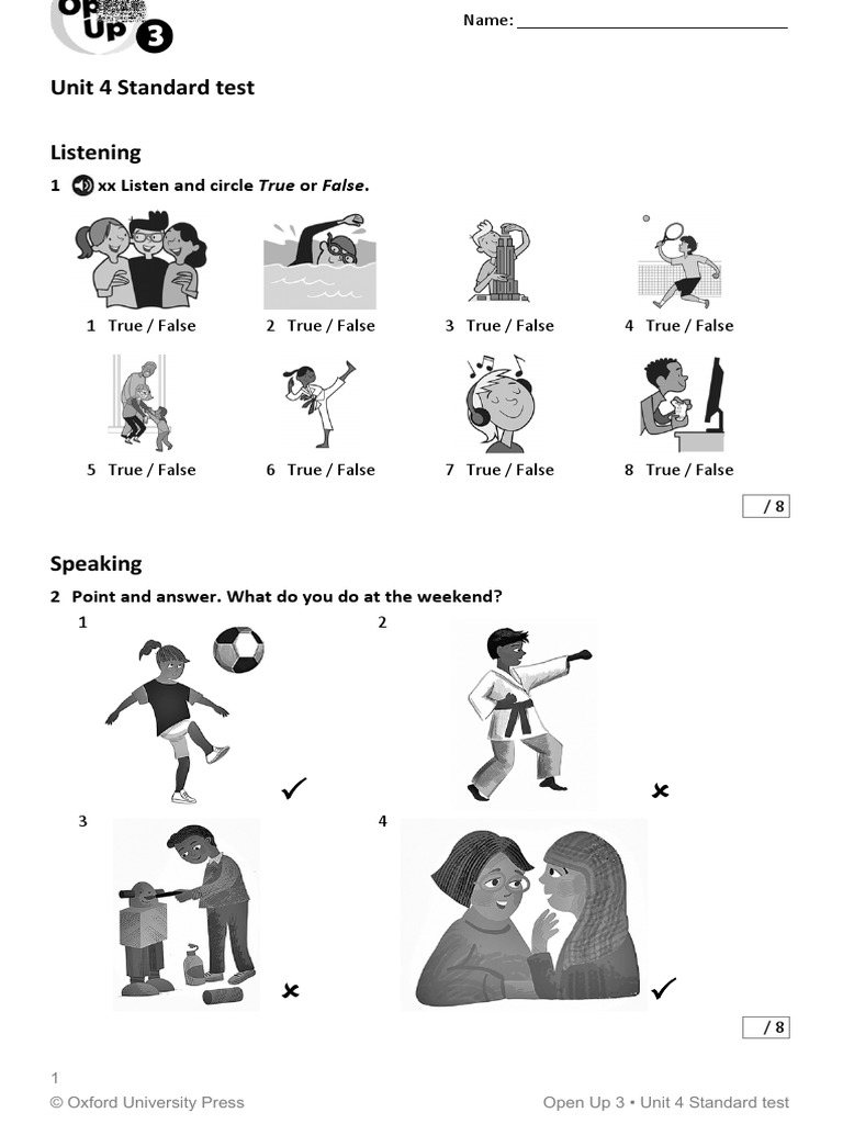 Open Up 3 TG - Sample Tests | PDF