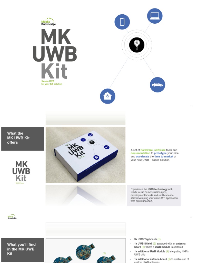 MK UWB Kit Product Brief | PDF | Mobile App | Software Development Kit
