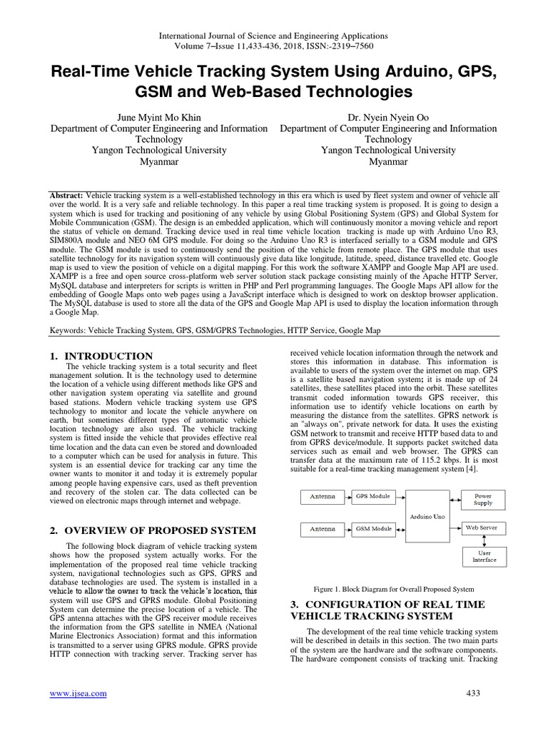Real-Time Vehicle Tracking System Using Arduino GPS | Download Free PDF | World Wide Web ...