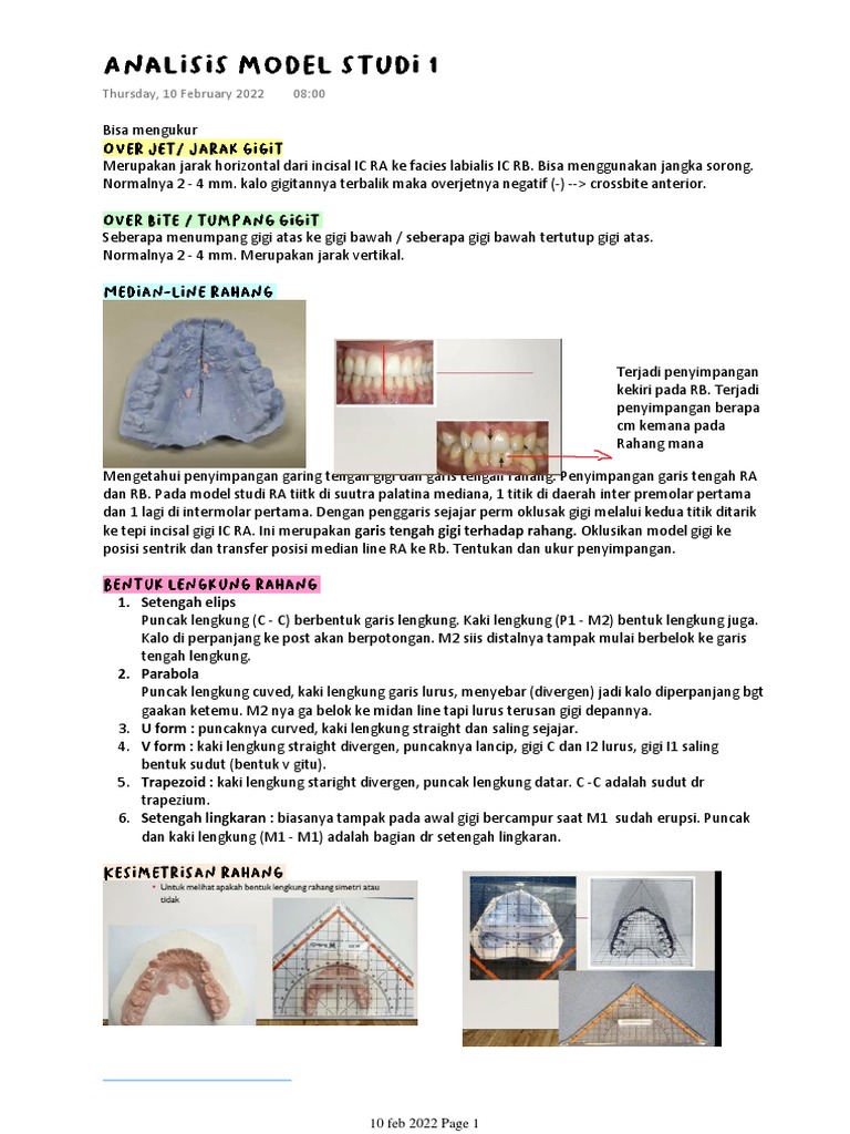 Analisis Model Studi 1 | PDF