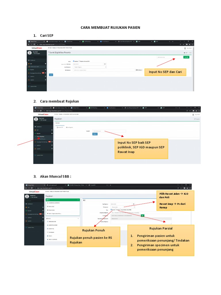 Cara Membuat Rujukan Pasien Igd Ranap Rajal Ok | PDF