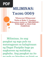 Miliminas Taong 0069 by Nilo Par. Pamonag | PDF