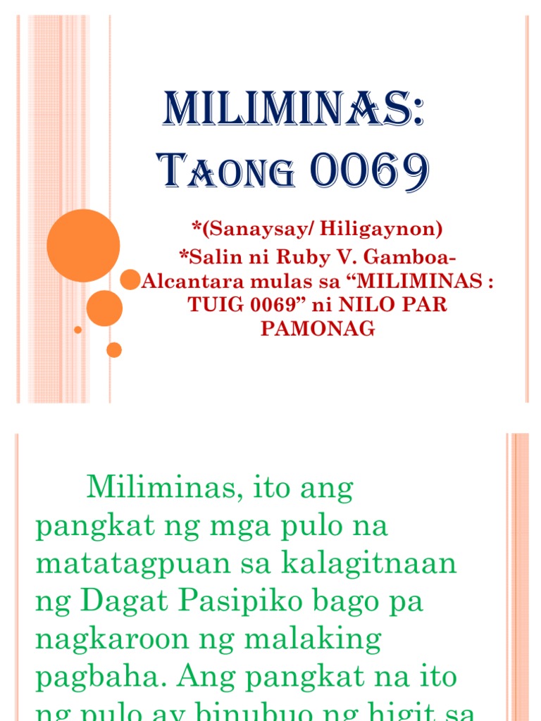 Miliminas Power Point | PDF