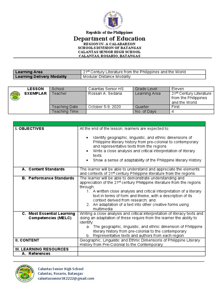 Rossan A. Sedaria - Inset-Output | PDF | Philippines | Learning