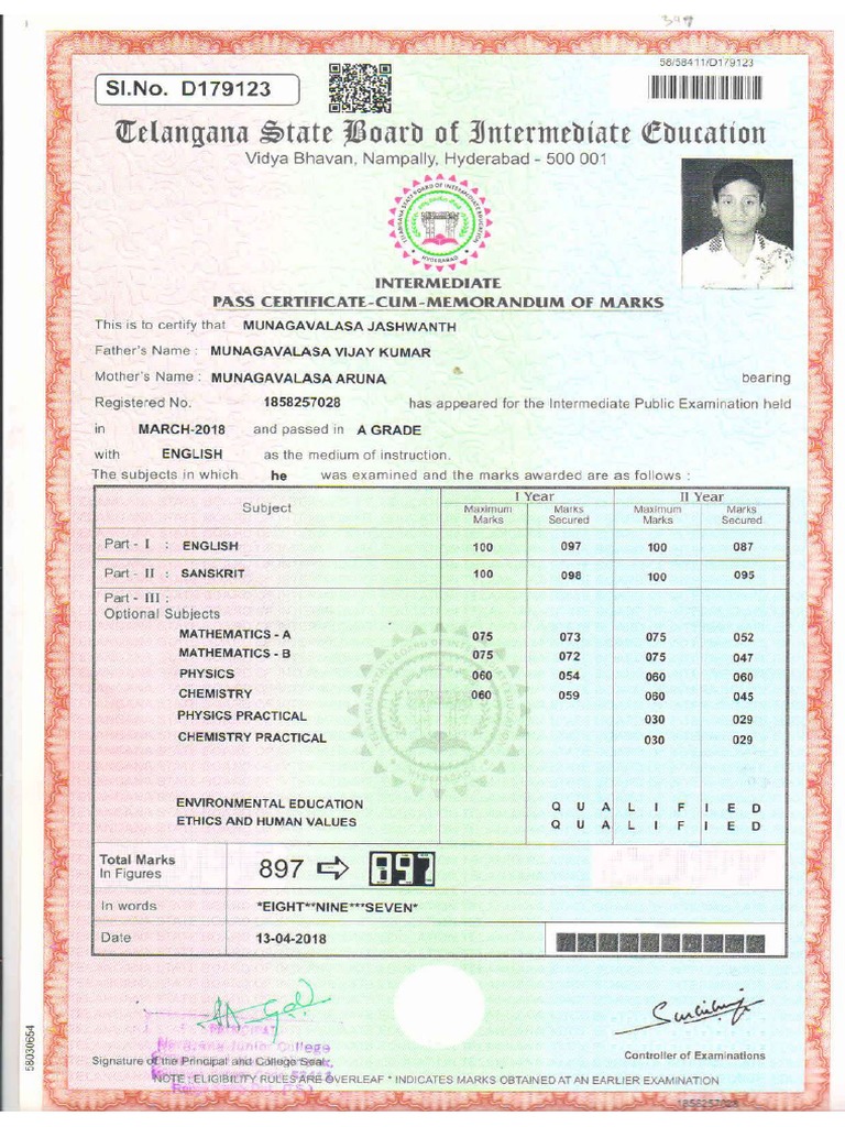 2) 12th Marksheet & Certificate. | PDF