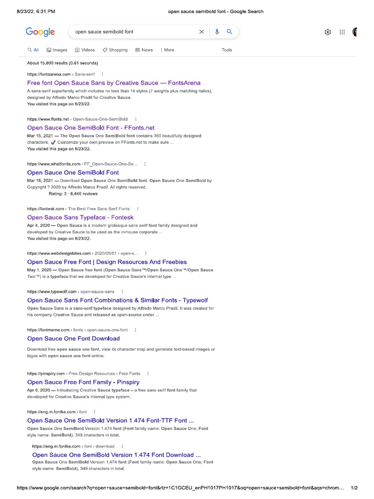 Semibold Opensauce | PDF