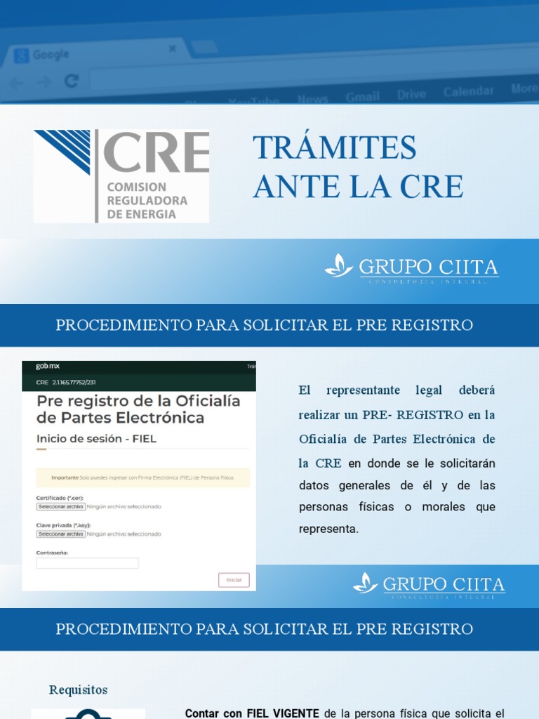 Guía para Pre Registro en la CRE | PDF | Petróleo