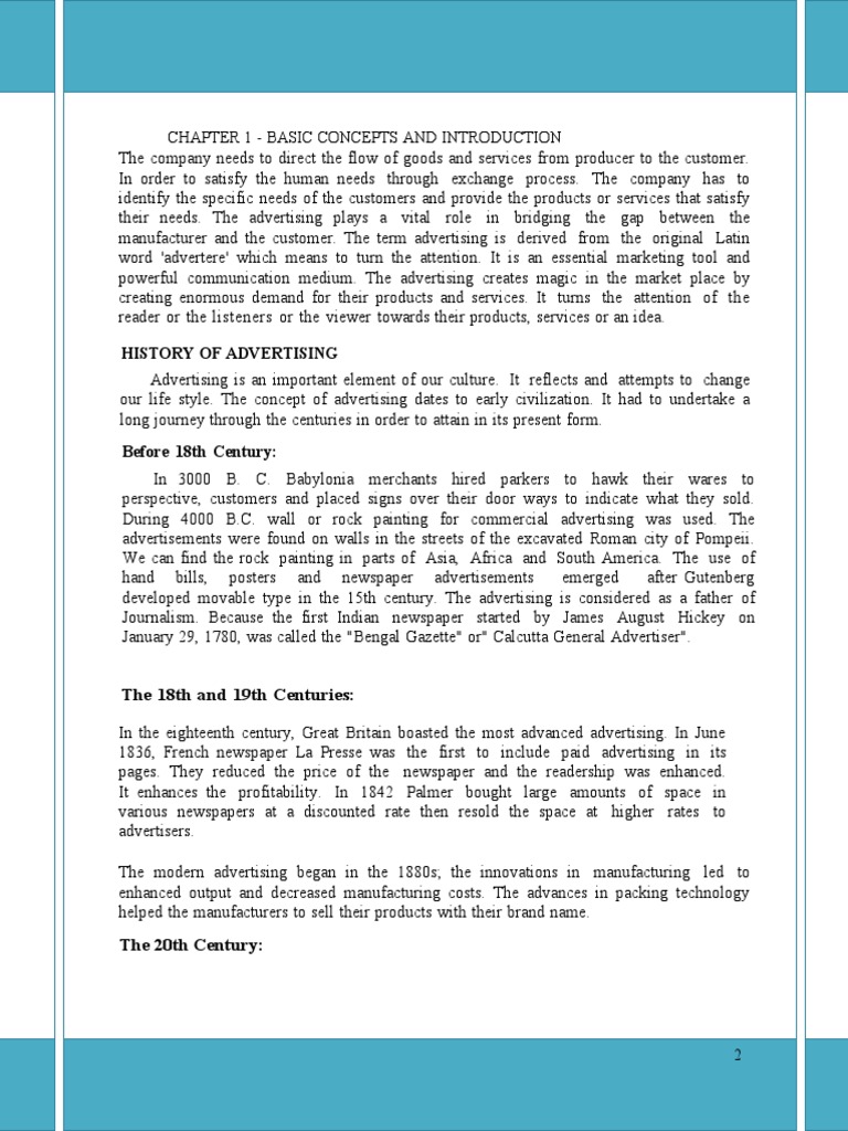 Advertisement and Media Management Notes | PDF | Advertising | Sales