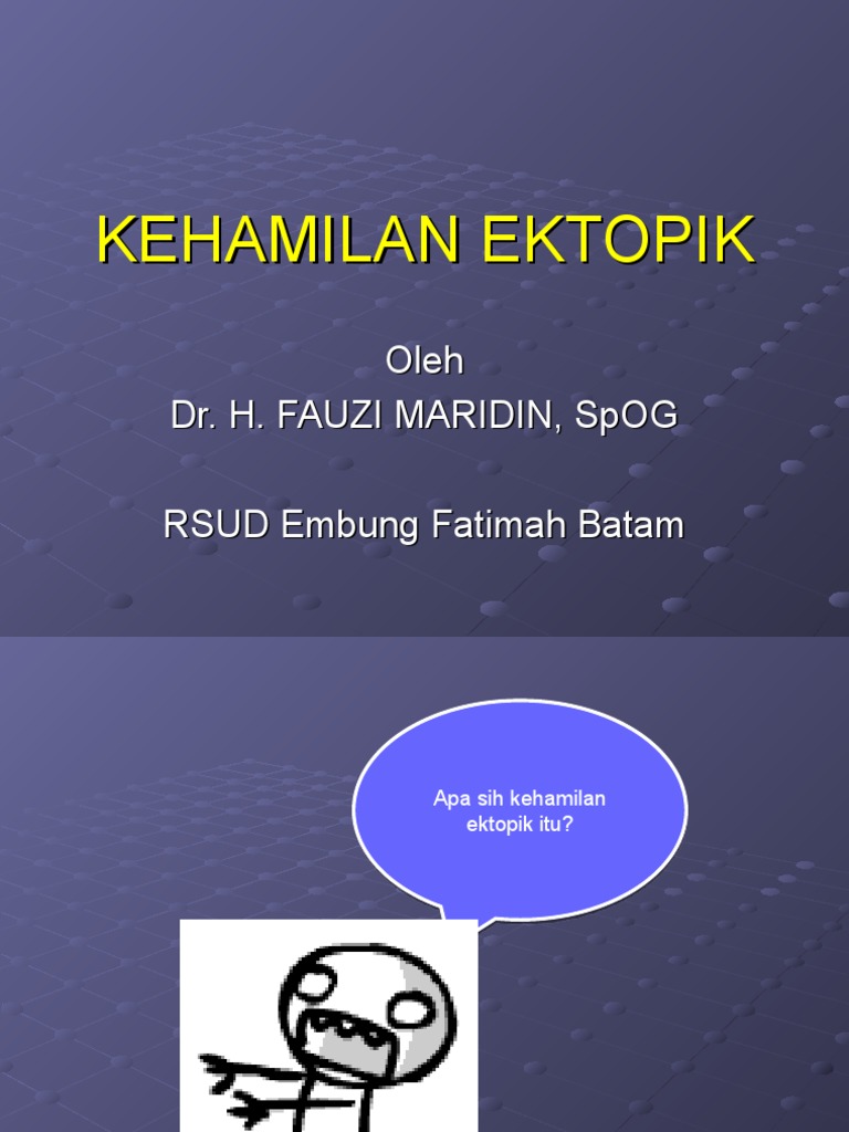 Kehamilan Ektopik PPT | PDF