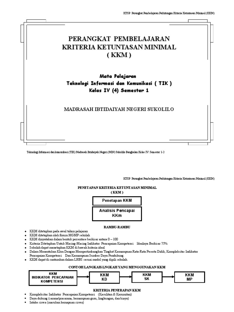 KKM Tik. | PDF | Komputer