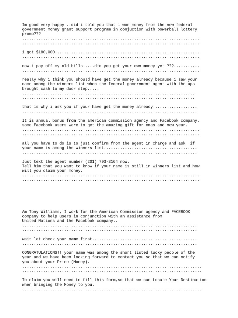 Lotto Format 3 | PDF | Facebook | Lottery