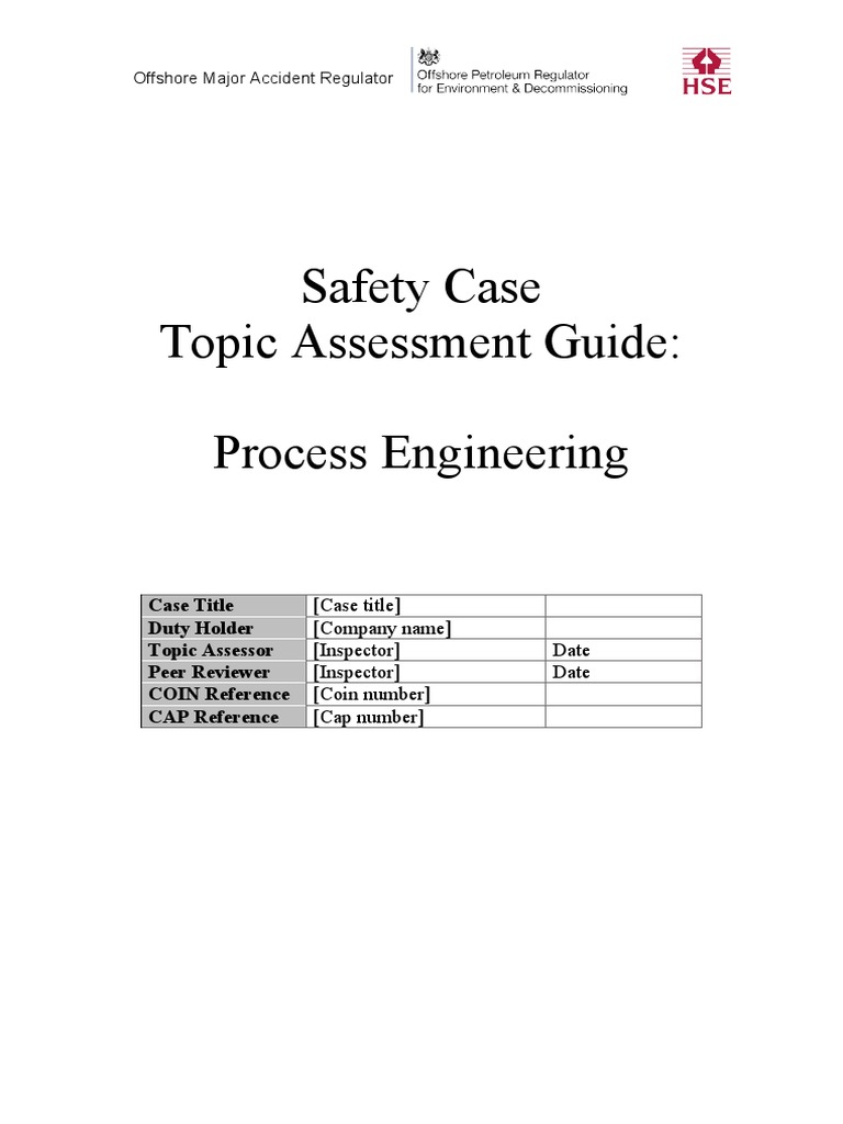 SC Processengineering Assessment Template | PDF | Risk | Safety