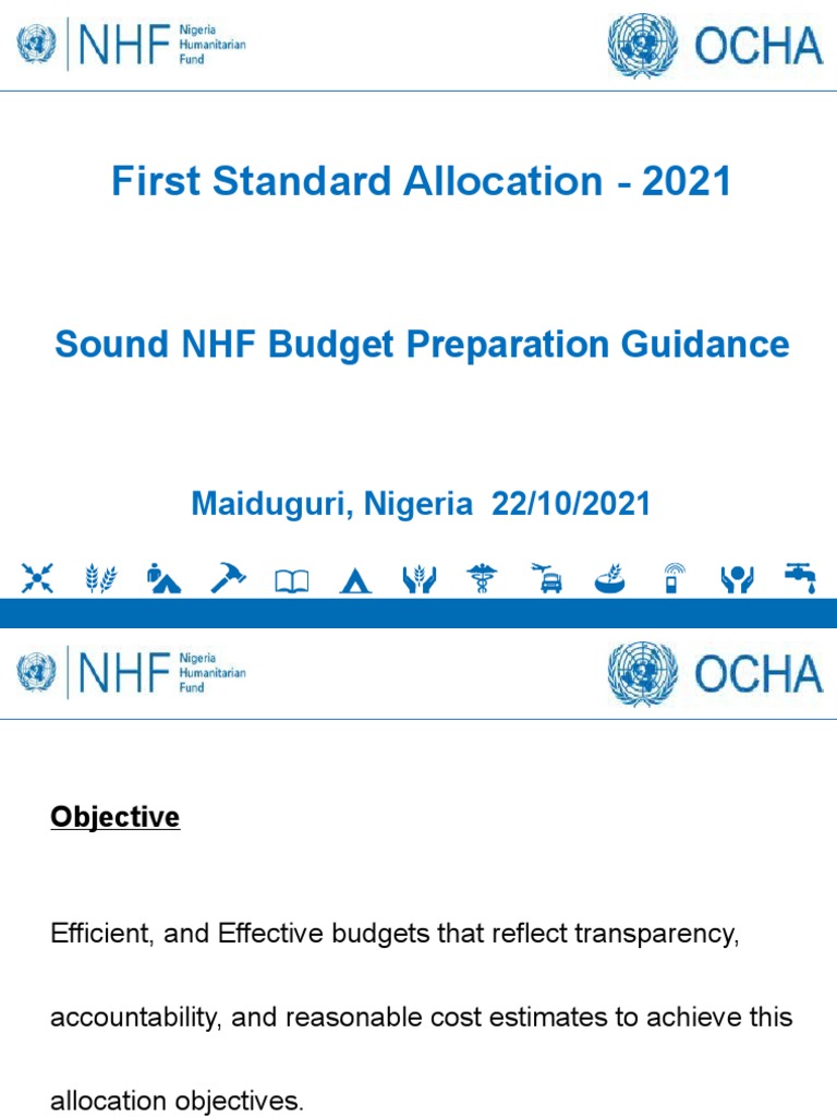 First Standard Allocation - 2021: Sound NHF Budget Preparation Guidance | PDF | Economies | Business