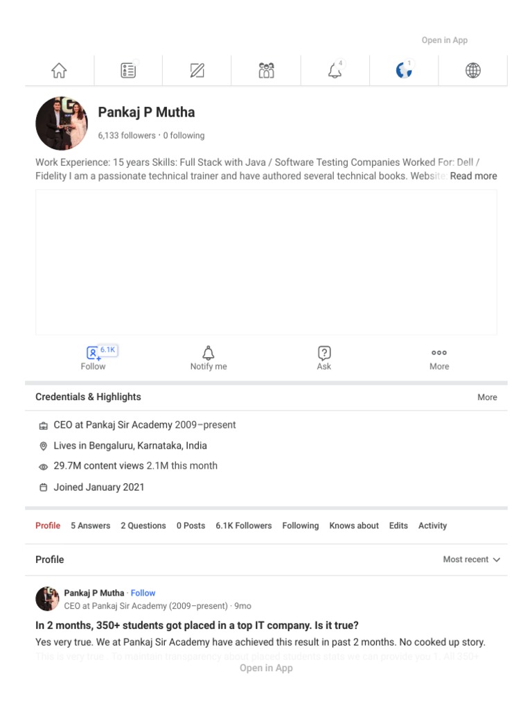 Pankaj P Mutha - Quora | PDF | Computing