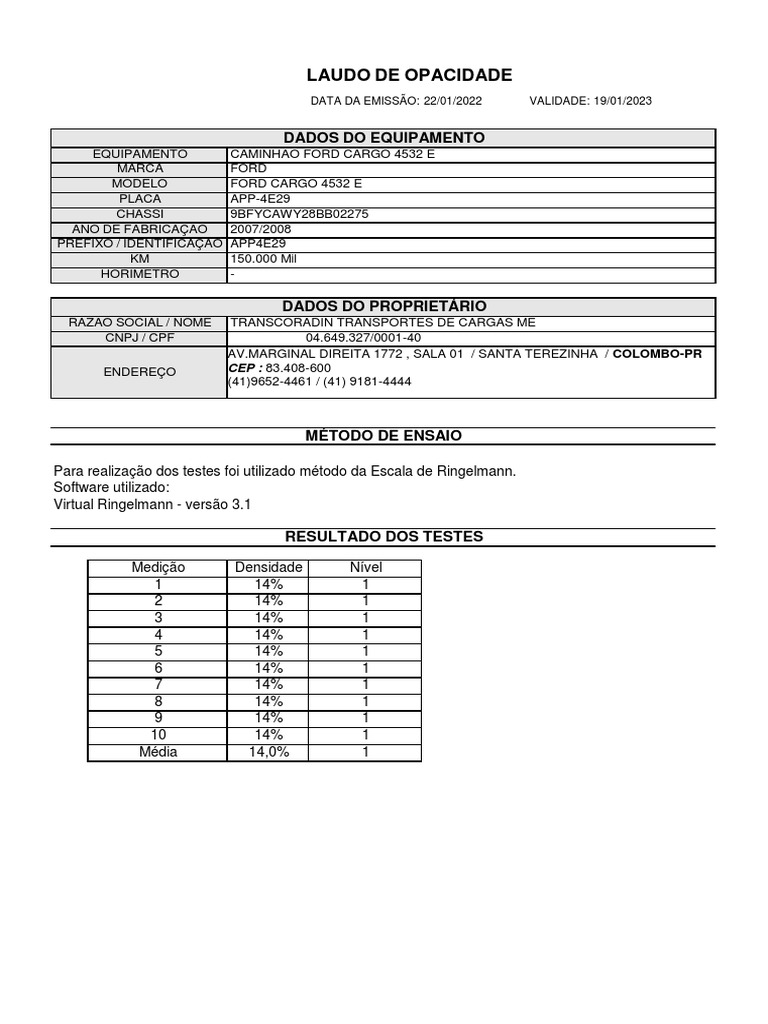App4e29-Laudo Opacidade | PDF