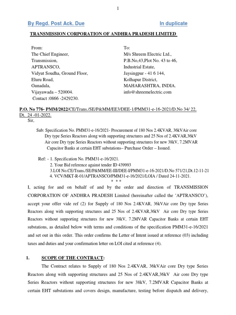 By Regd. Post Ack. Due in Duplicate | PDF | Payments | Insurance