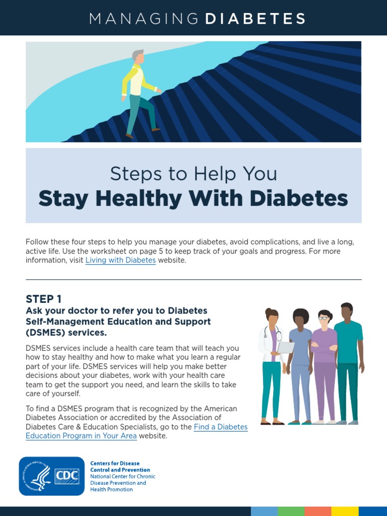 Stay Healthy With Diabetes: Steps To Help You | PDF | Diabetes ...