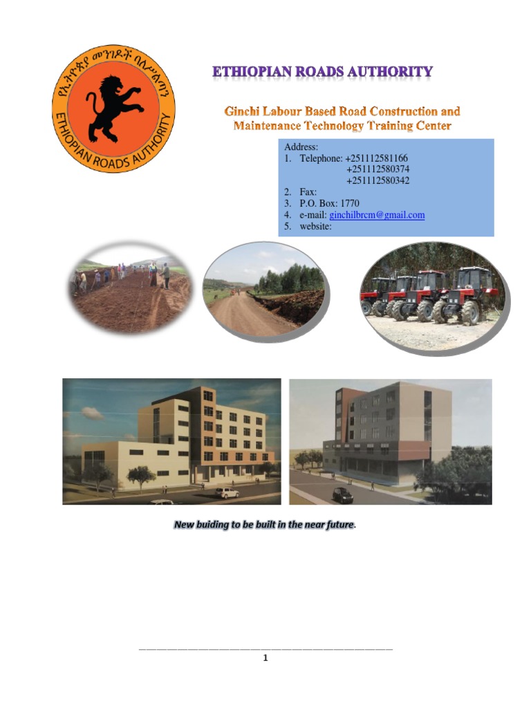 Information About Ginchi Training Center | PDF | Road | Road Surface