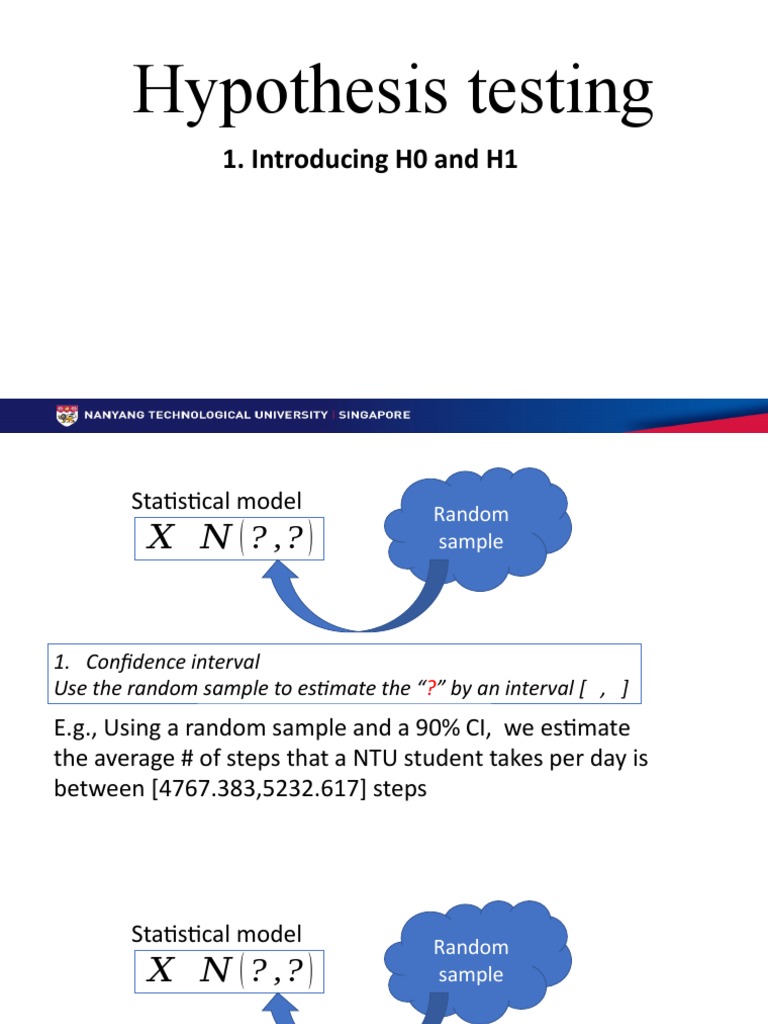 Week 9-1 - H0 and H1 (Updated) | PDF | Statistics | Statistical ...