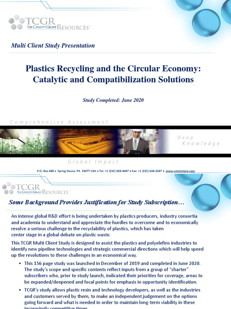 BRIEF Plastics Recycling PPT Deck June 2020 | PDF | Polyethylene | Plastic