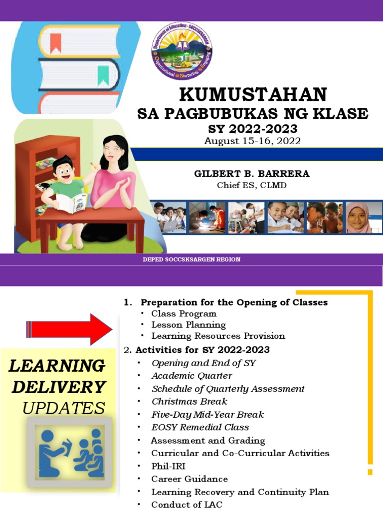 Kumustahan: Sa Pagbubukas NG Klase | PDF | Curriculum | Learning