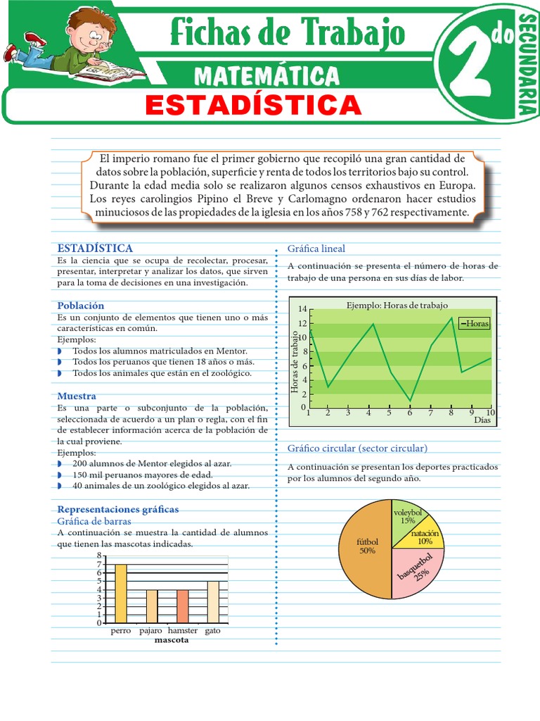 Estadistica para Segundo Grado de Secundaria | PDF | Estadísticas