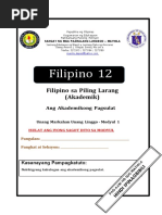 Filipino Sa Piling Larang Akademik Modyul 3 | PDF