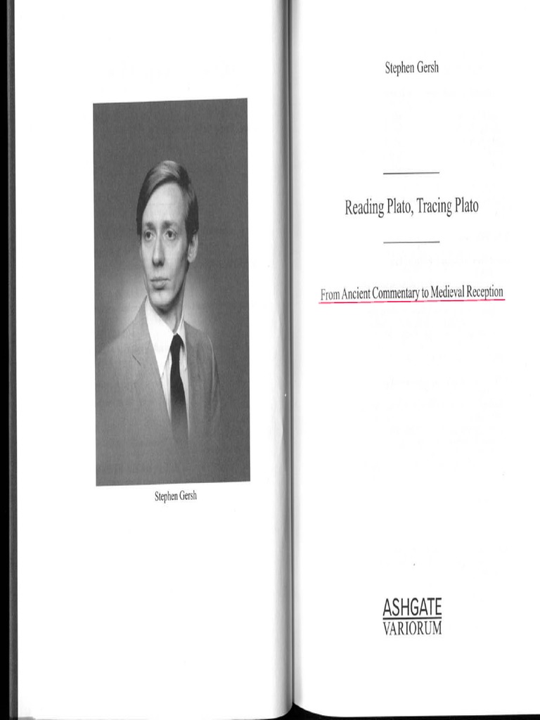 (Variorum Collected Studies Series) Stephen Gersh - Reading Plato ...