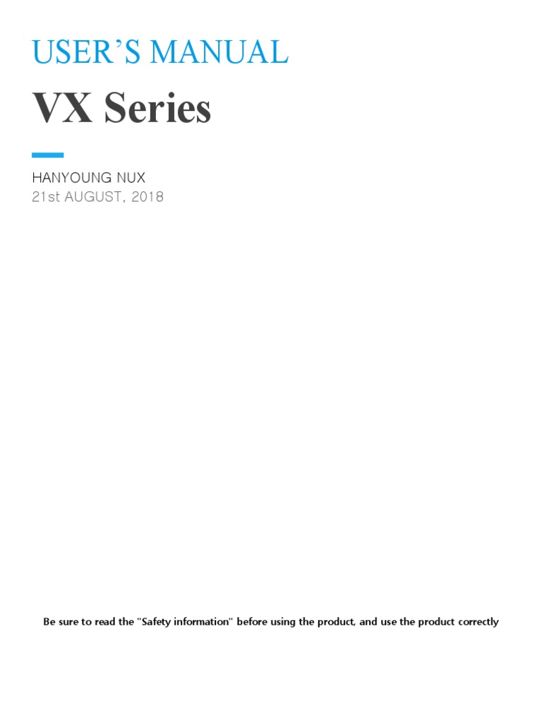 VX Series User Manual | PDF | Switch | Power Supply