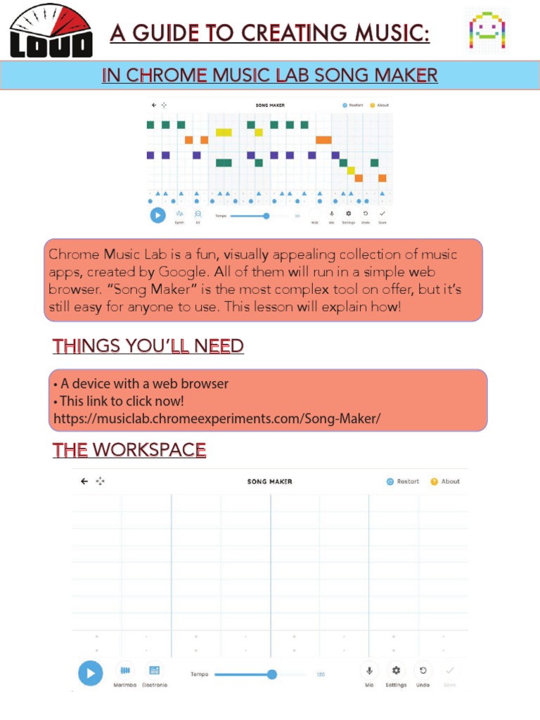 A Guide To Creating Music:: in Chrome Music Lab Song Maker | PDF ...