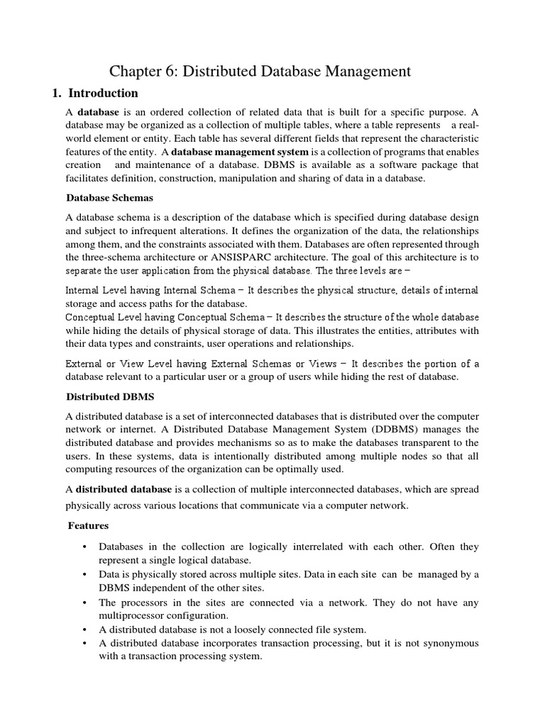 Chapter 6 Distributed System Management | PDF | Databases | Replication (Computing)