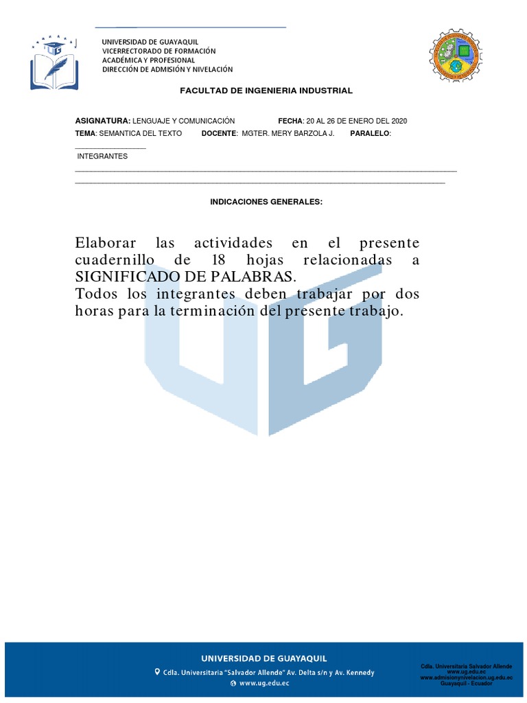 Taller Intensivo Palabras Semana 6 Unidad 3 | PDF | Aves