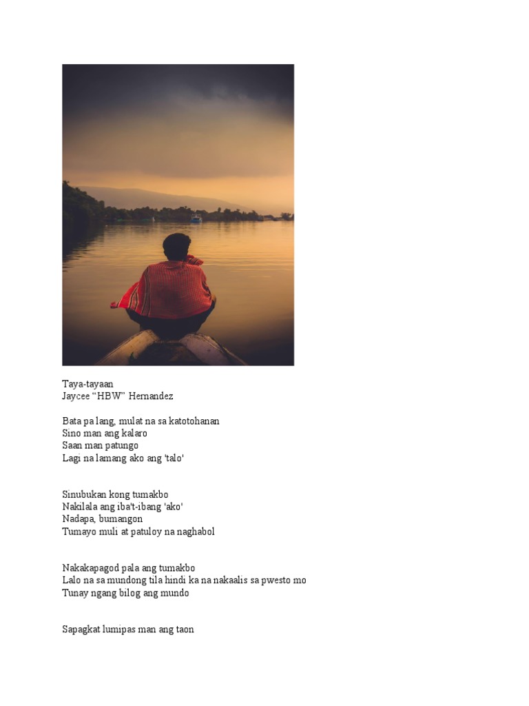 TAYA-TAYAAN by AAET2-1 Jaycee Hernandez | PDF