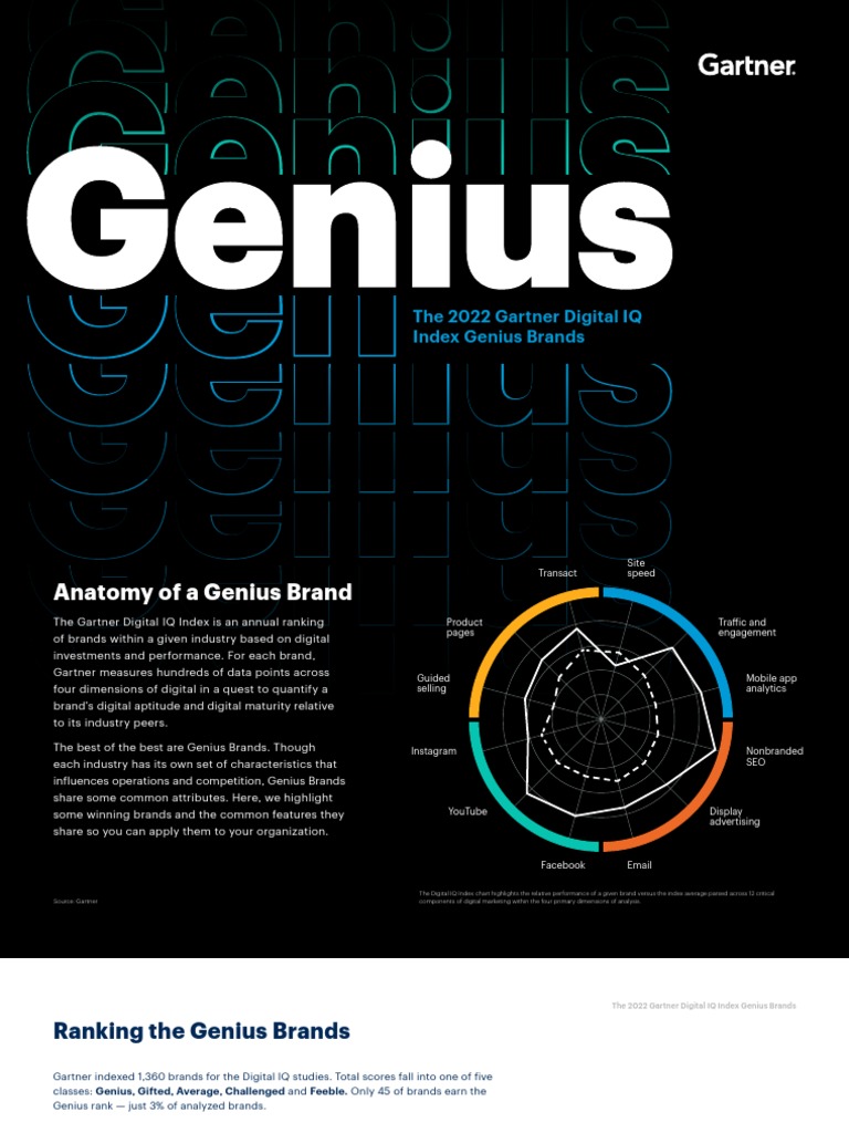 Gartner Marketing Genius Brands Ebook | PDF | Digital Marketing | Brand