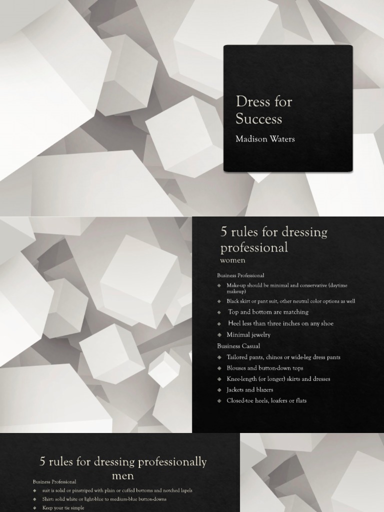 Dress For Success | PDF