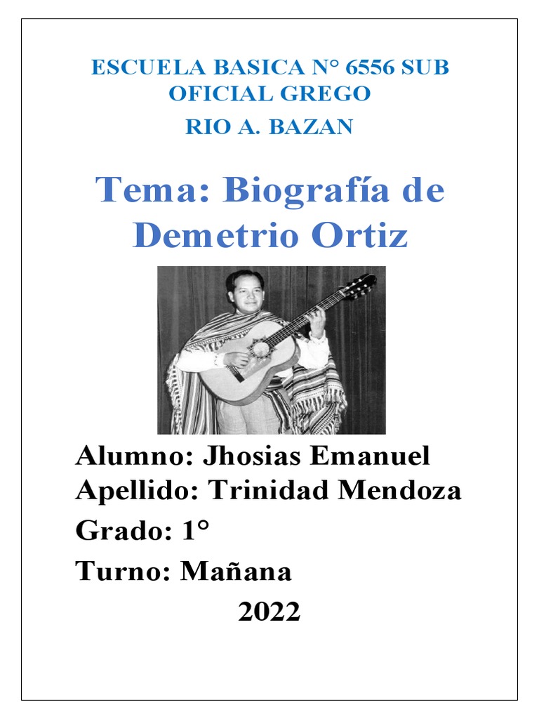 Demetrio Ortiz | PDF