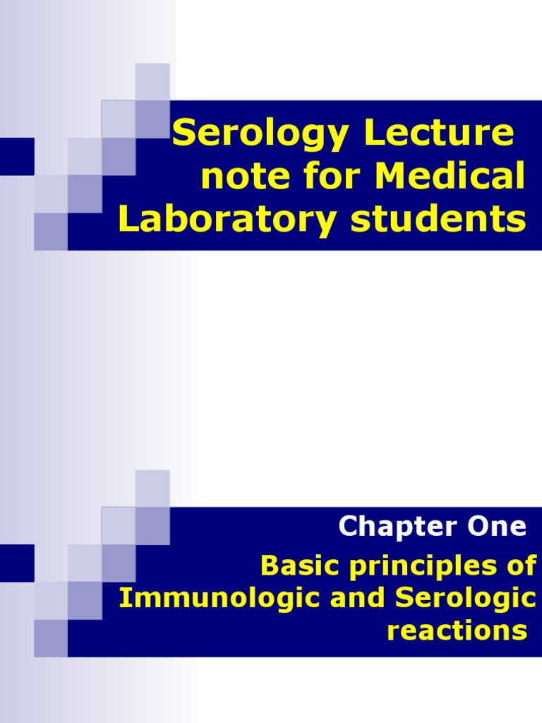 Chapter 1 Serology DZ 2010 | PDF | Elisa | Serology