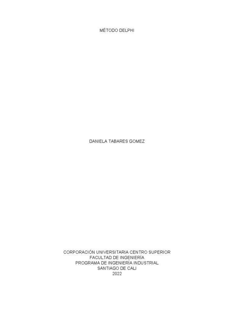 Método Delphi | PDF | Legumbre