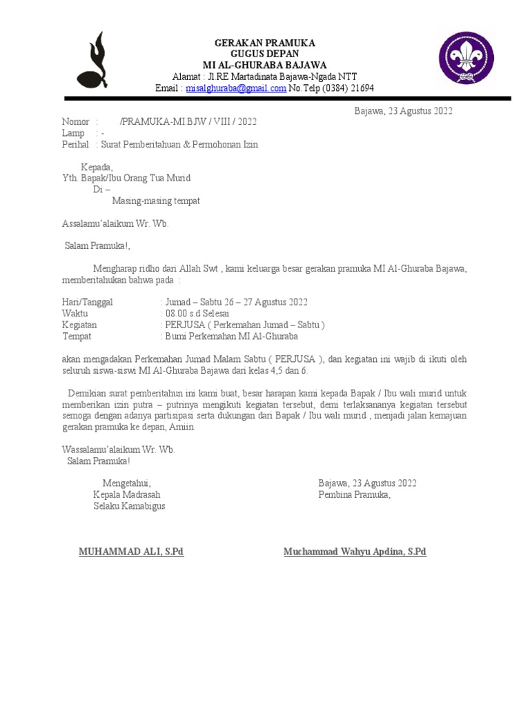 Surat Izin Perjusa | PDF