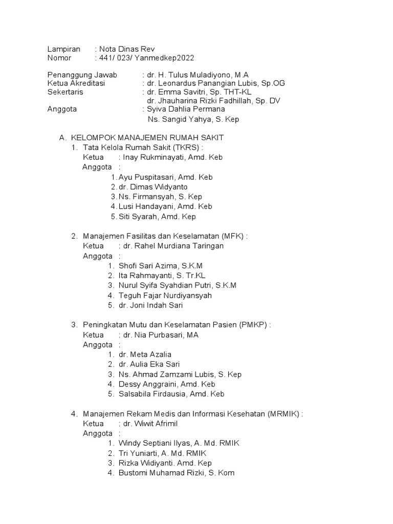 TIM POKJA AKRE Revisi | PDF